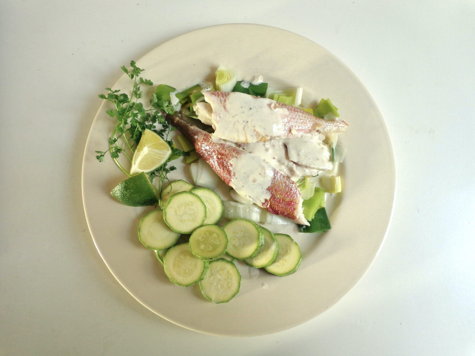 Pageot au four sauce citron vert | The Everyday French Chef